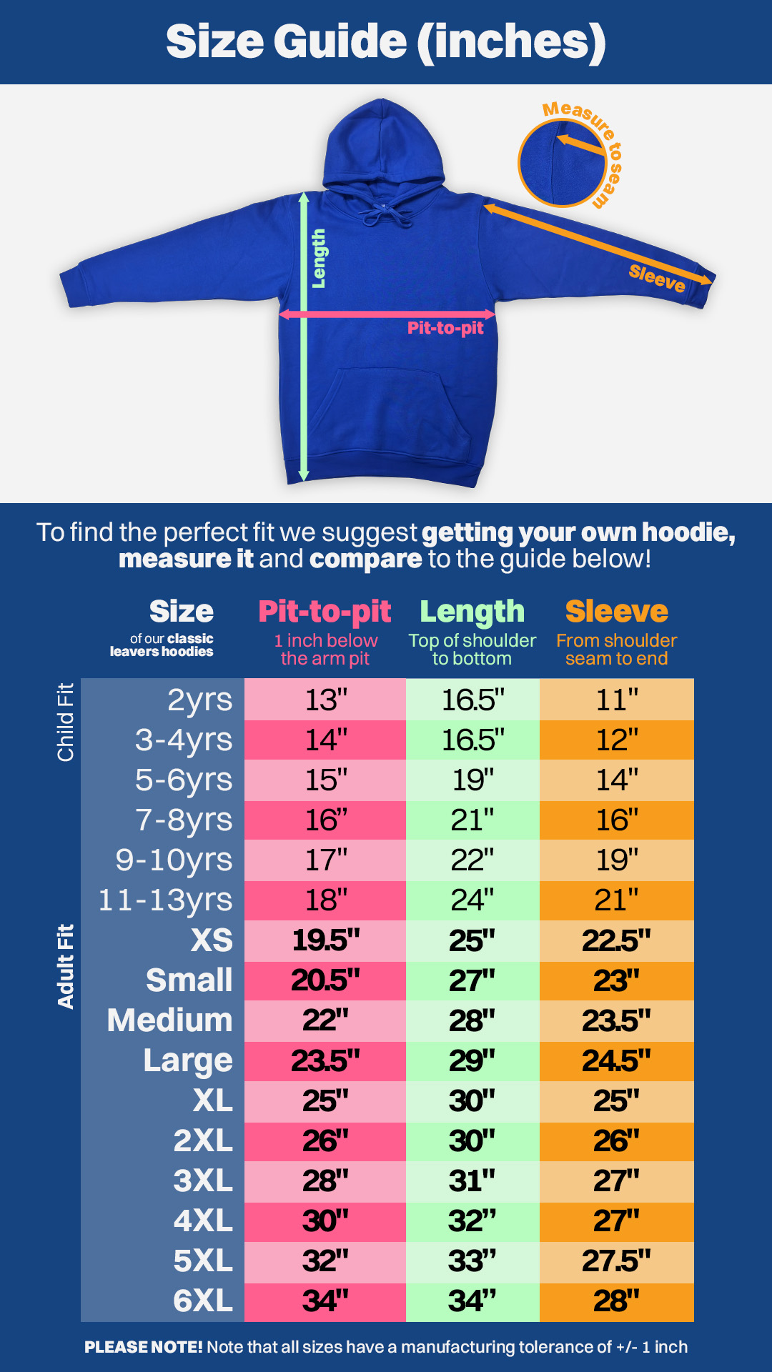 Sizing Secrets: How to Get the Perfect-Fitting Leavers Hoodie - School ...